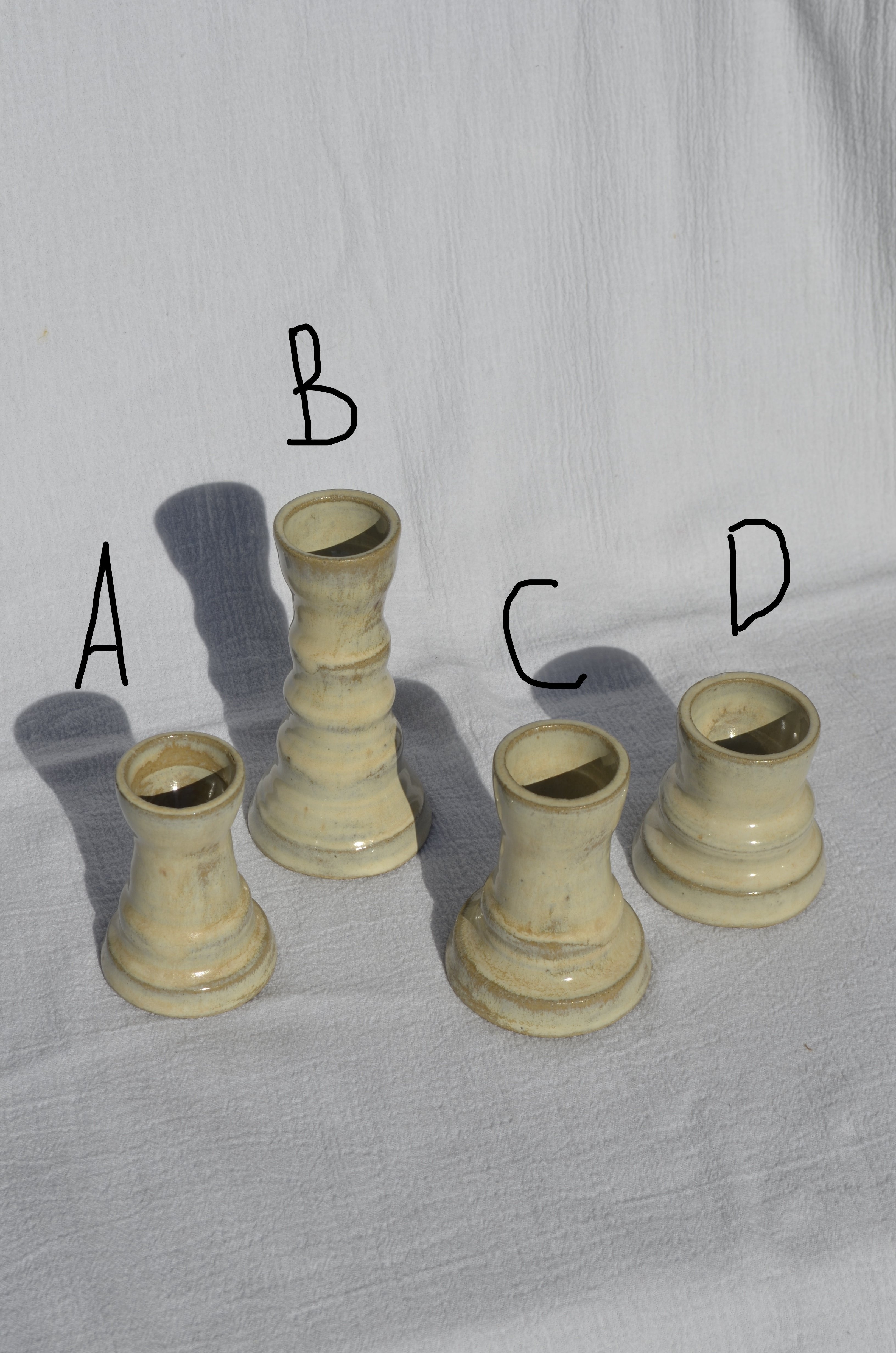 Oyster Candlesticks – Alissa Rothman Ceramics